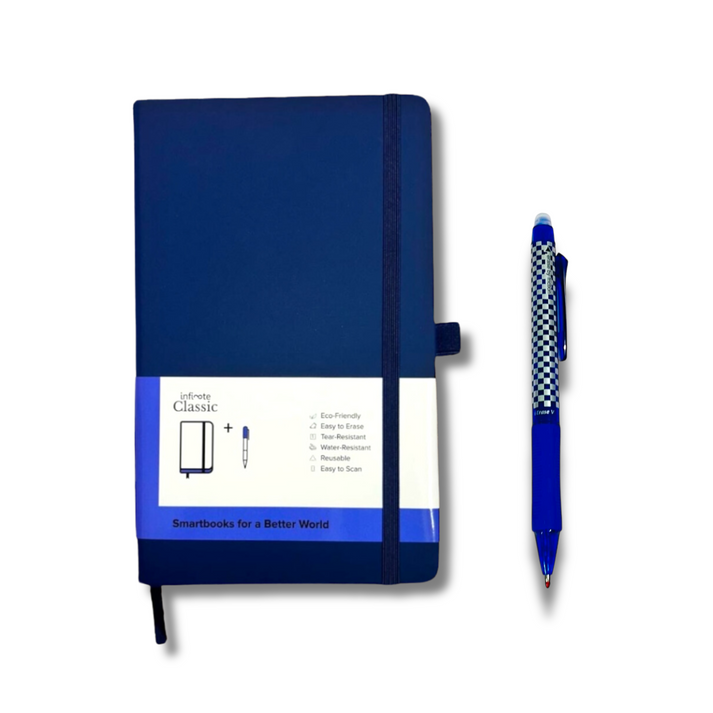 Classic Black Reusable Smart Notebook : Sustainable Note Taking ...